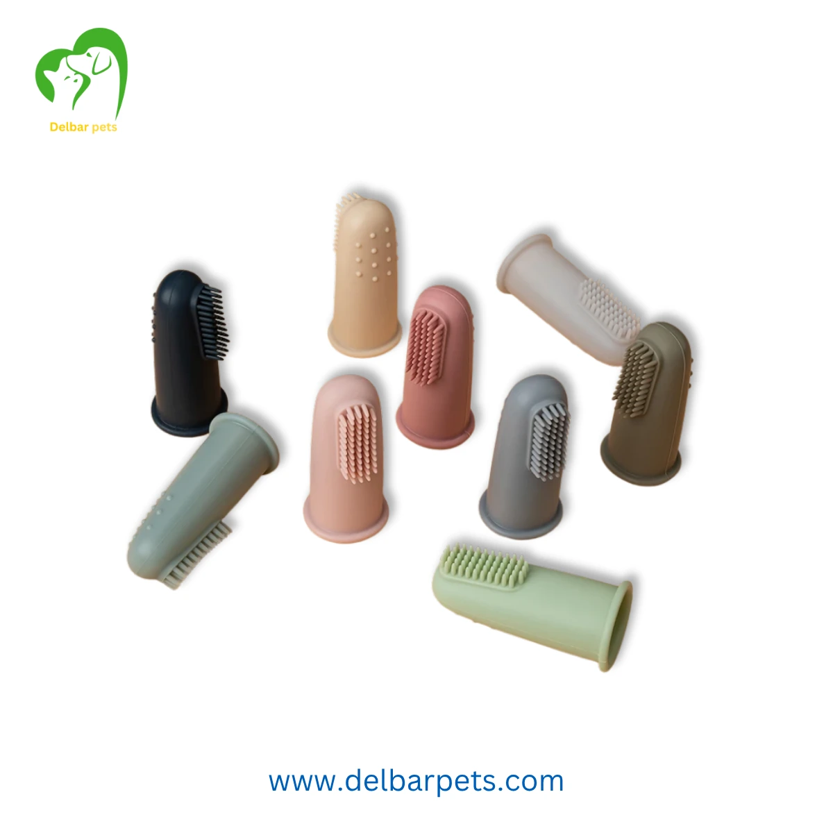 Pet Finger Toothbrush – Silicone - Delbar Pets